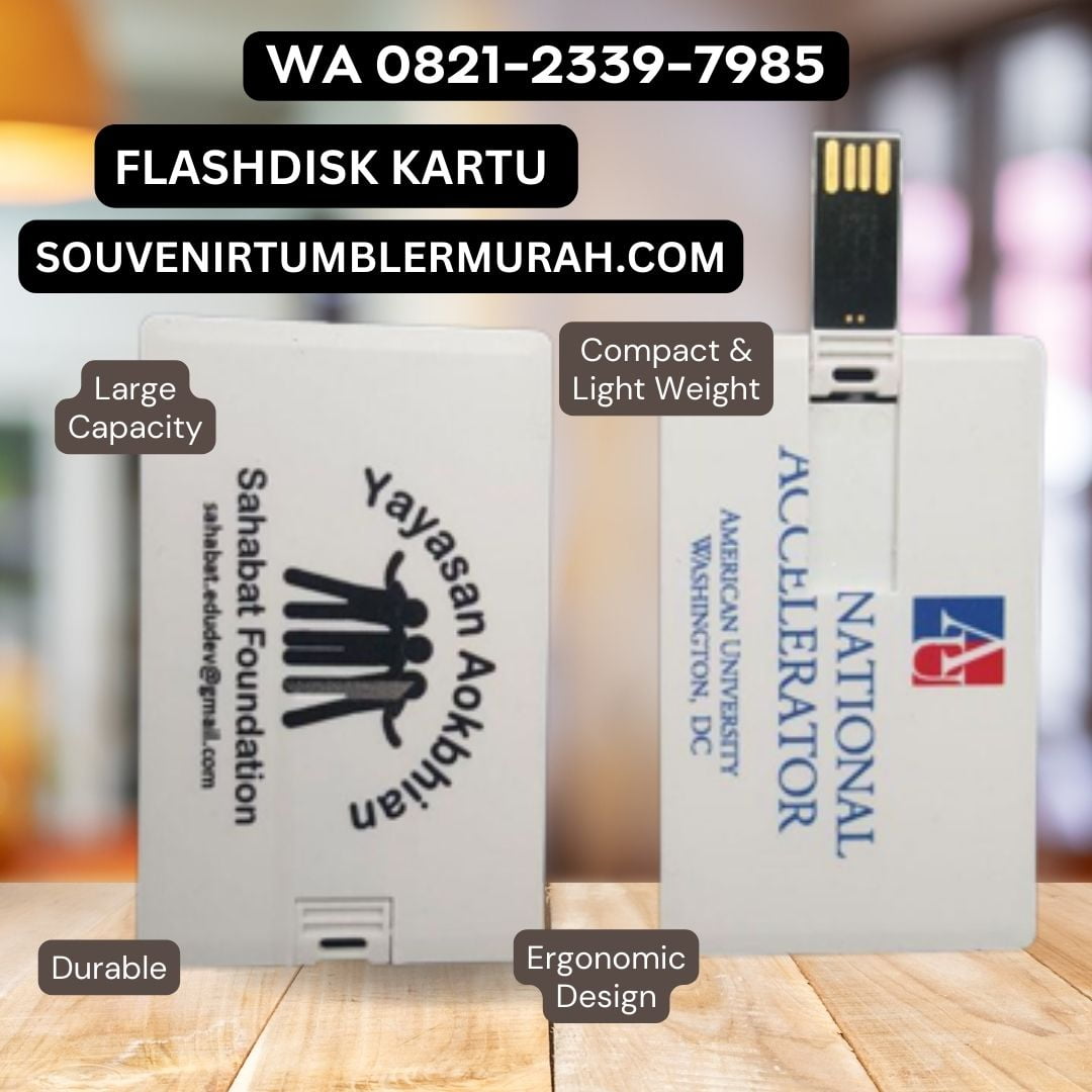 Flashdisk Model Kartu Yang Tipis dan Bisa di Custom Logo