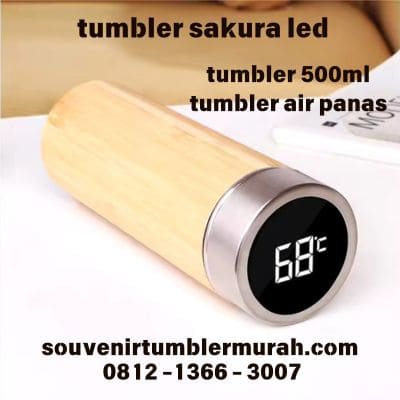 Tumbler Termos Sakura LED Bahan Kayu - 0812 1366 3007 - Souvenir ...